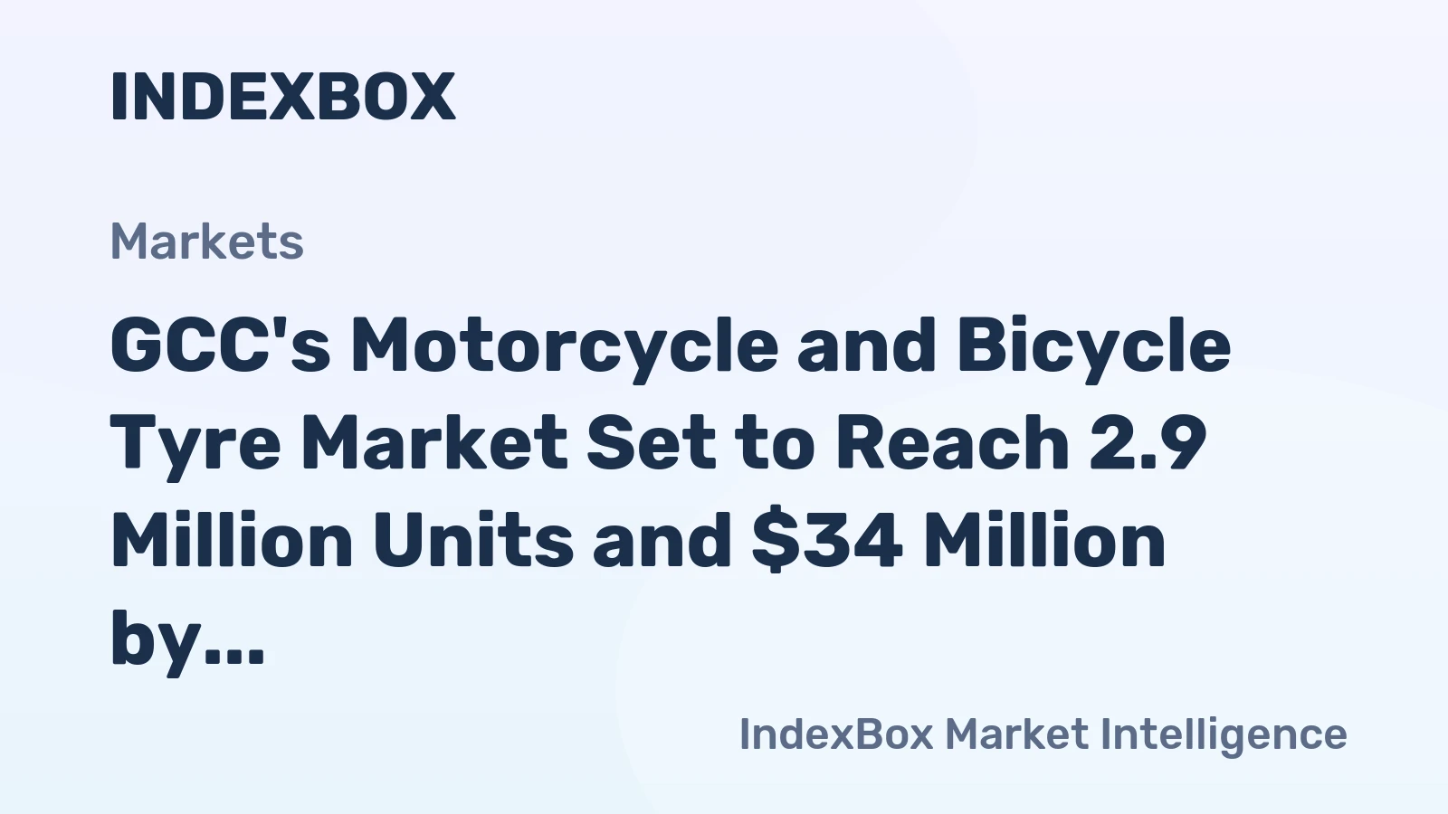 GCC's Motorcycle and Bicycle Tyre Market Set to Reach 2.9 Million Units and $34 Million by 2035