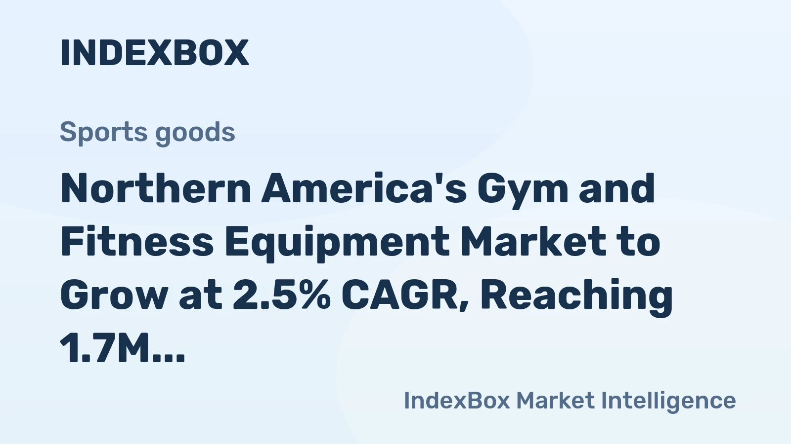 Northern America's Gym and Fitness Equipment Market to Grow at 2.5% CAGR, Reaching 1.7M Tons by 2035