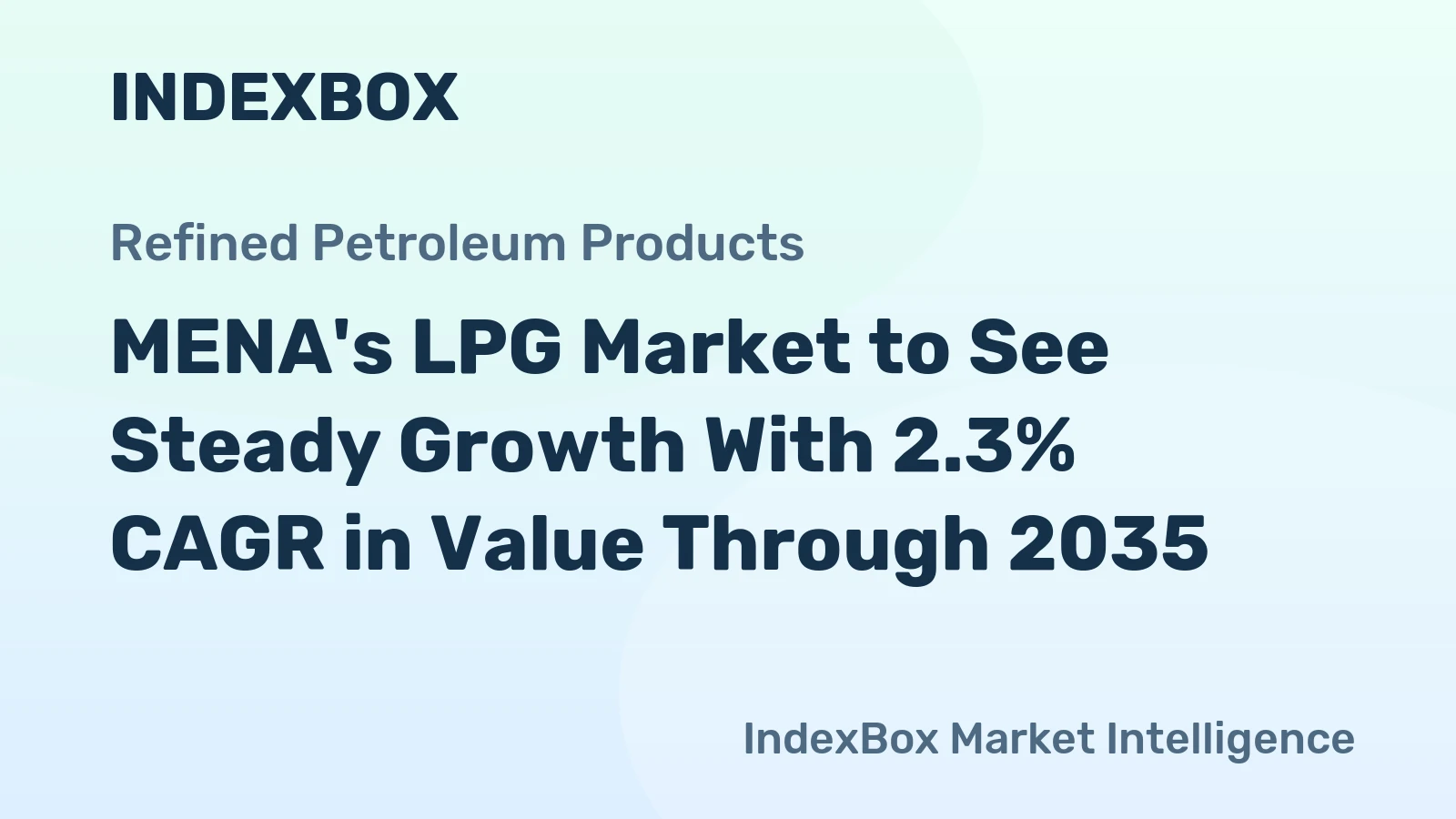 MENA's LPG Market to See Steady Growth With 2.3% CAGR in Value Through 2035