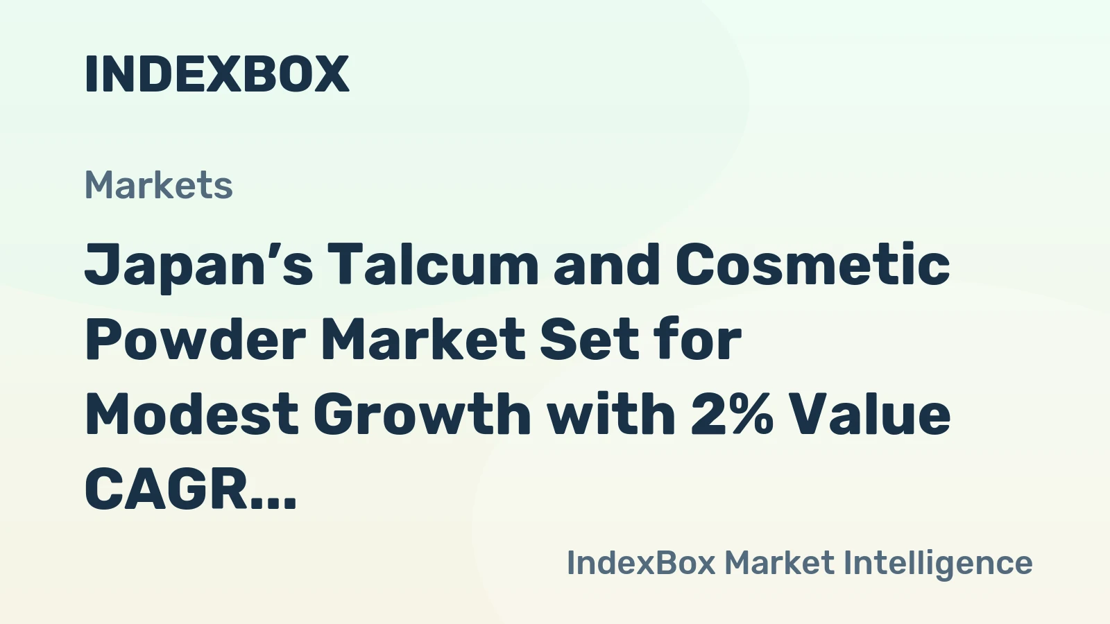 Japan’s Talcum and Cosmetic Powder Market Set for Modest Growth with 2% Value CAGR Through 2035