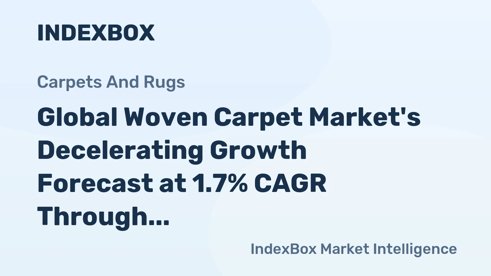 Global Woven Carpet Market's Decelerating Growth Forecast at 1.7% CAGR Through 2035