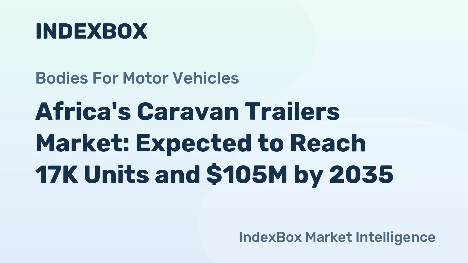 Africa's Caravan Trailers Market: Expected to Reach 17K Units and $105M by 2035