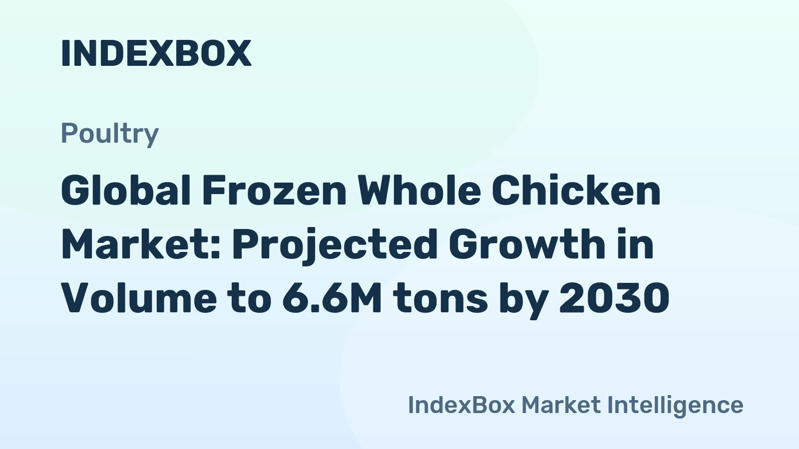 Global Frozen Whole Chicken Market: Projected Growth in Volume to 6.6M tons by 2030