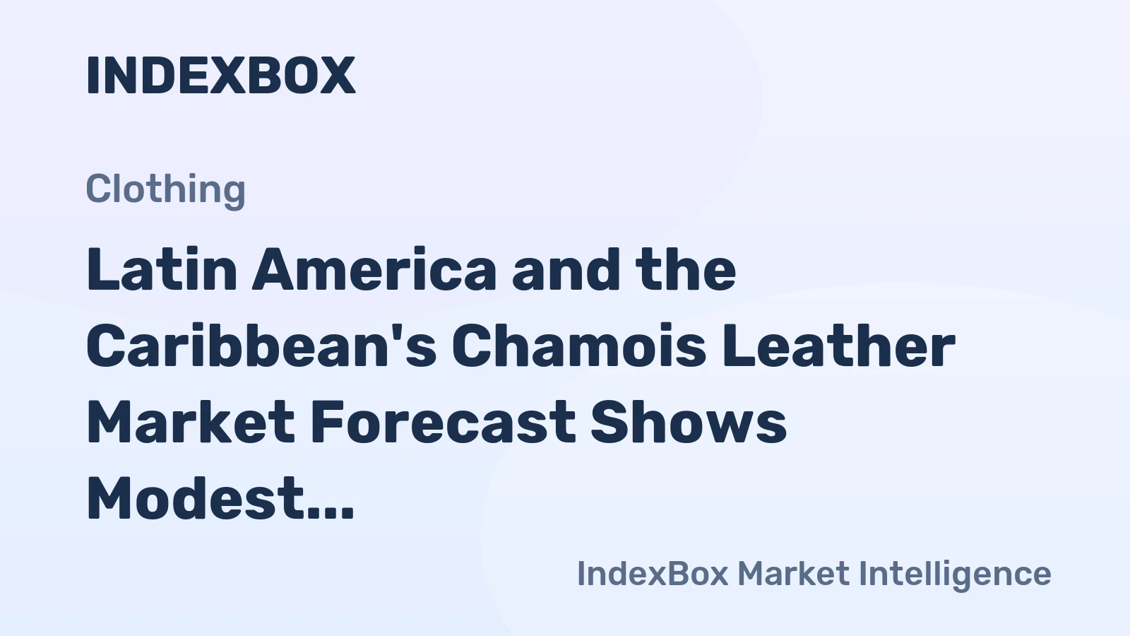 Latin America and the Caribbean's Chamois Leather Market Forecast Shows Modest Growth With a 1.2% CAGR in Value