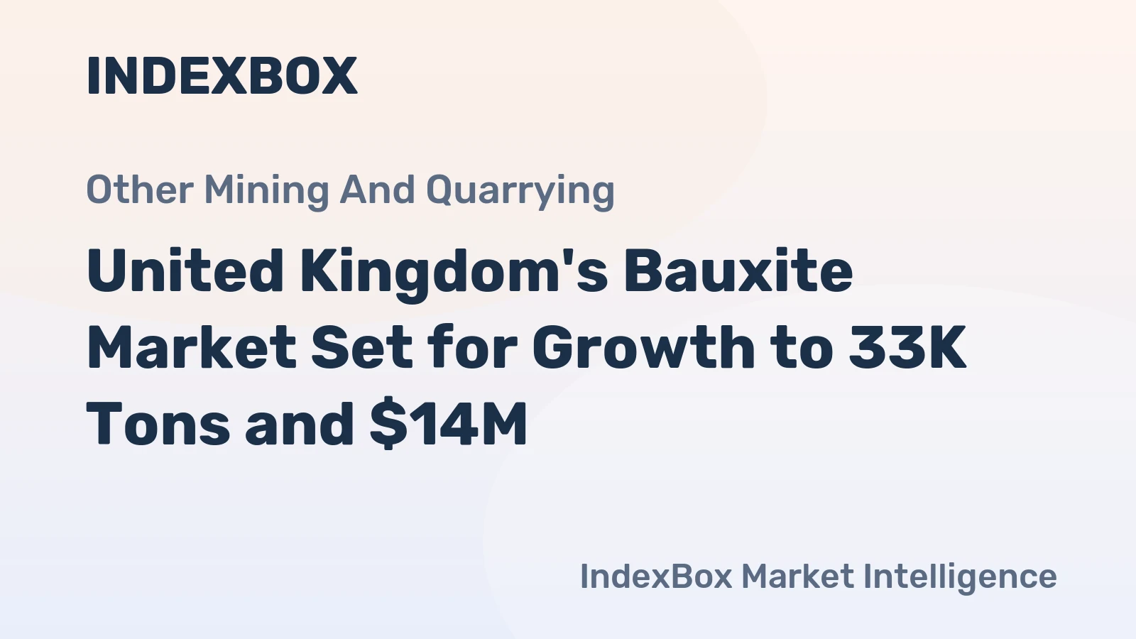 United Kingdom's Bauxite Market Set for Growth to 33K Tons and $14M