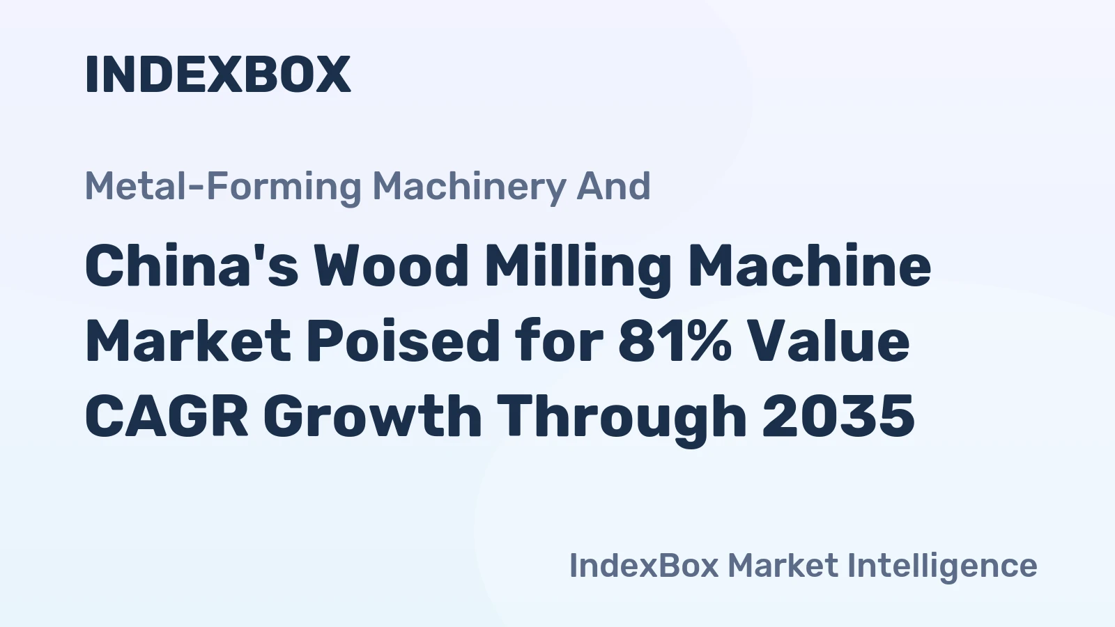 China's Wood Milling Machine Market Poised for 81% Value CAGR Growth Through 2035