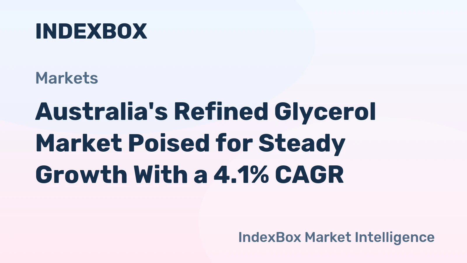 Australia's Refined Glycerol Market Poised for Steady Growth With a 4.1% CAGR