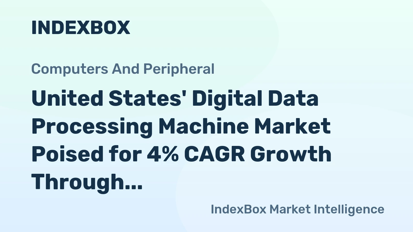 United States' Digital Data Processing Machine Market Poised for 4% CAGR Growth Through 2035