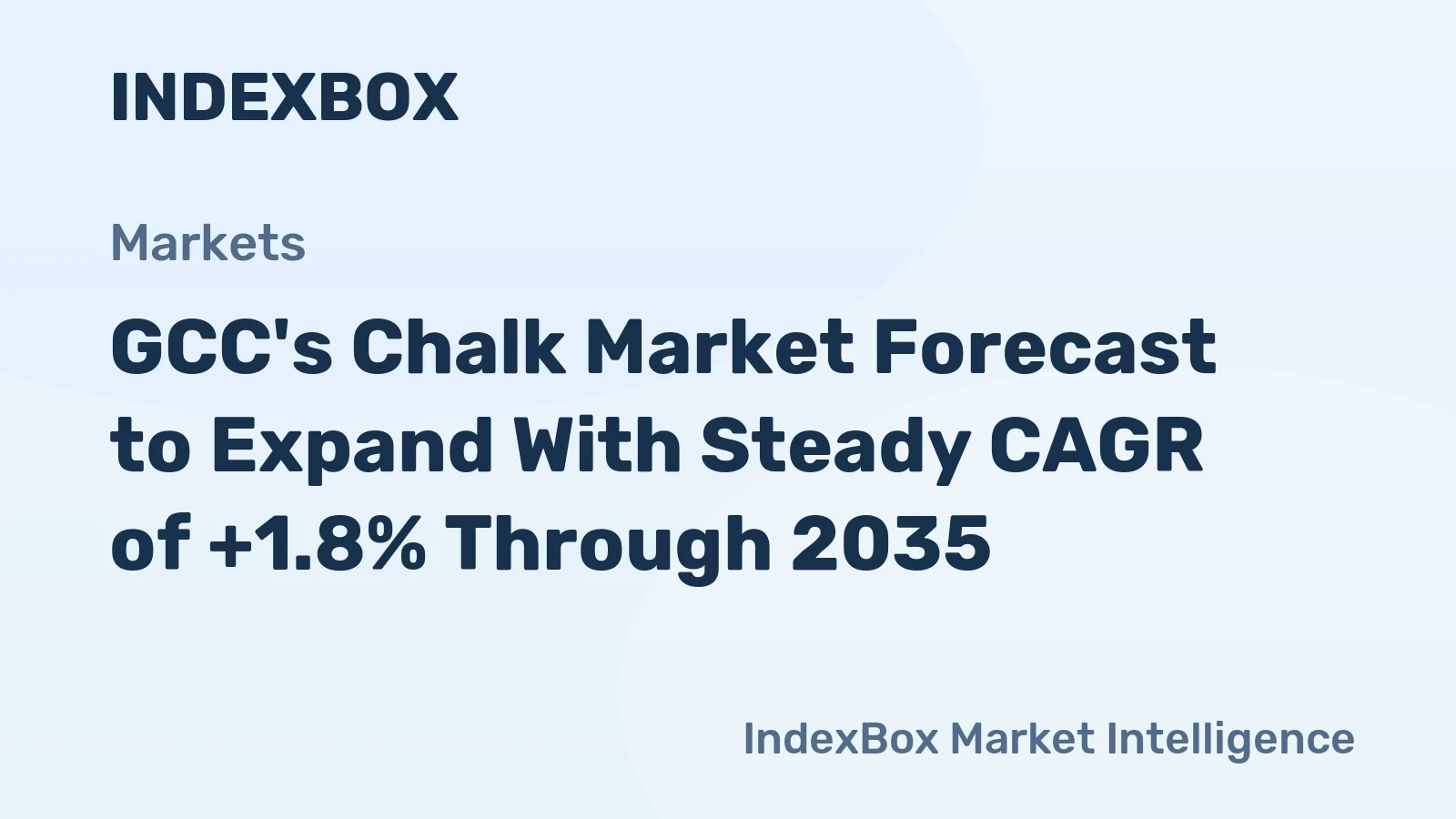 GCC's Chalk Market Forecast to Expand With Steady CAGR of +1.8% Through 2035