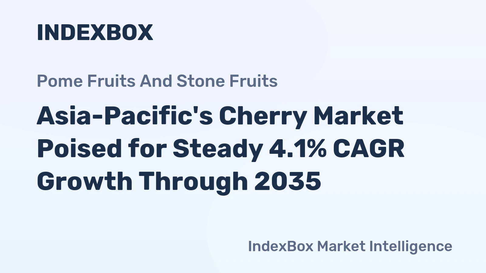 Asia-Pacific's Cherry Market Poised for Steady 4.1% CAGR Growth Through 2035