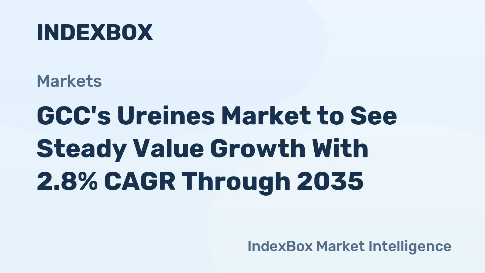 GCC's Ureines Market to See Steady Value Growth With 2.8% CAGR Through 2035