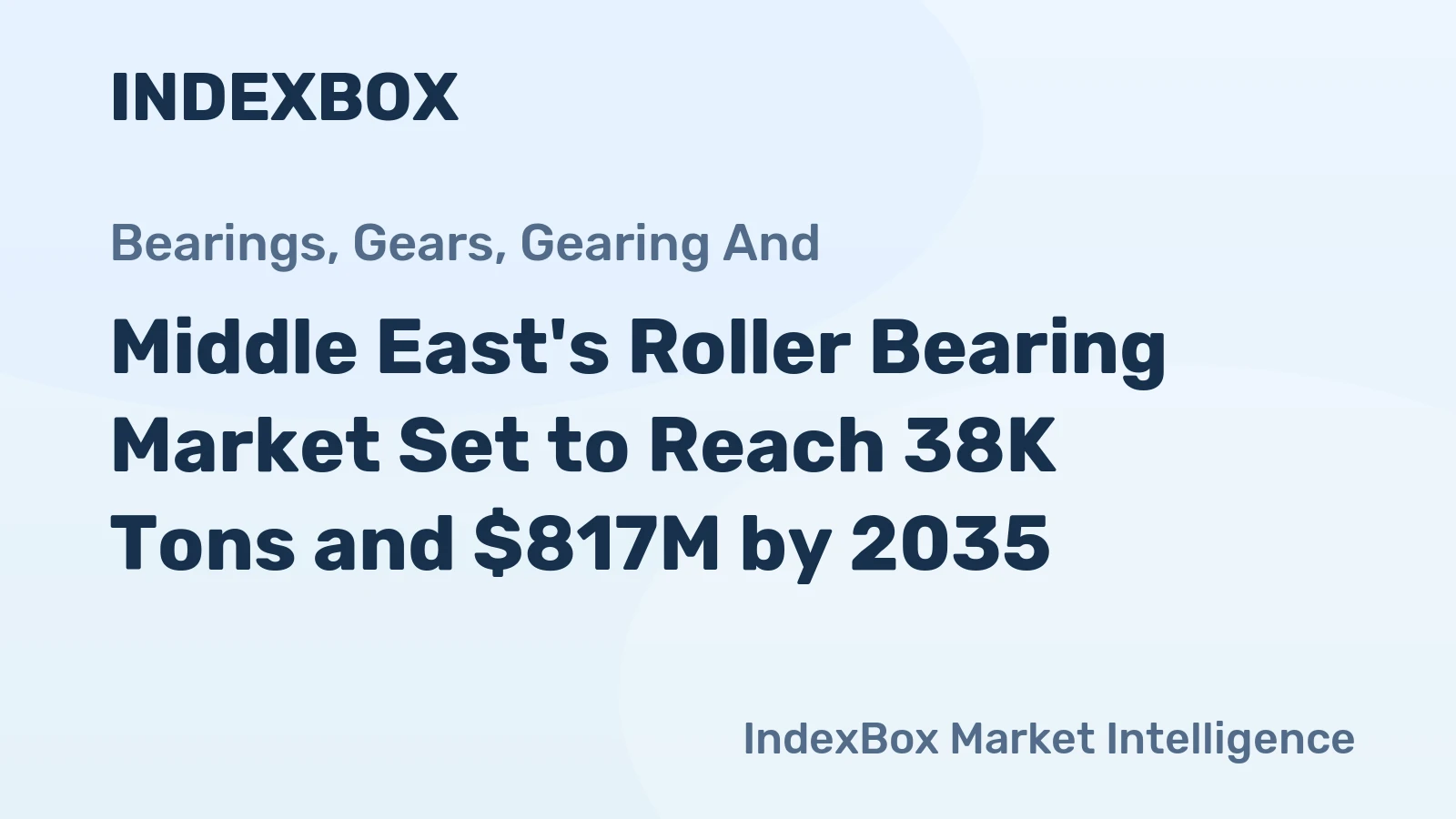 Middle East's Roller Bearing Market Set to Reach 38K Tons and $817M by 2035