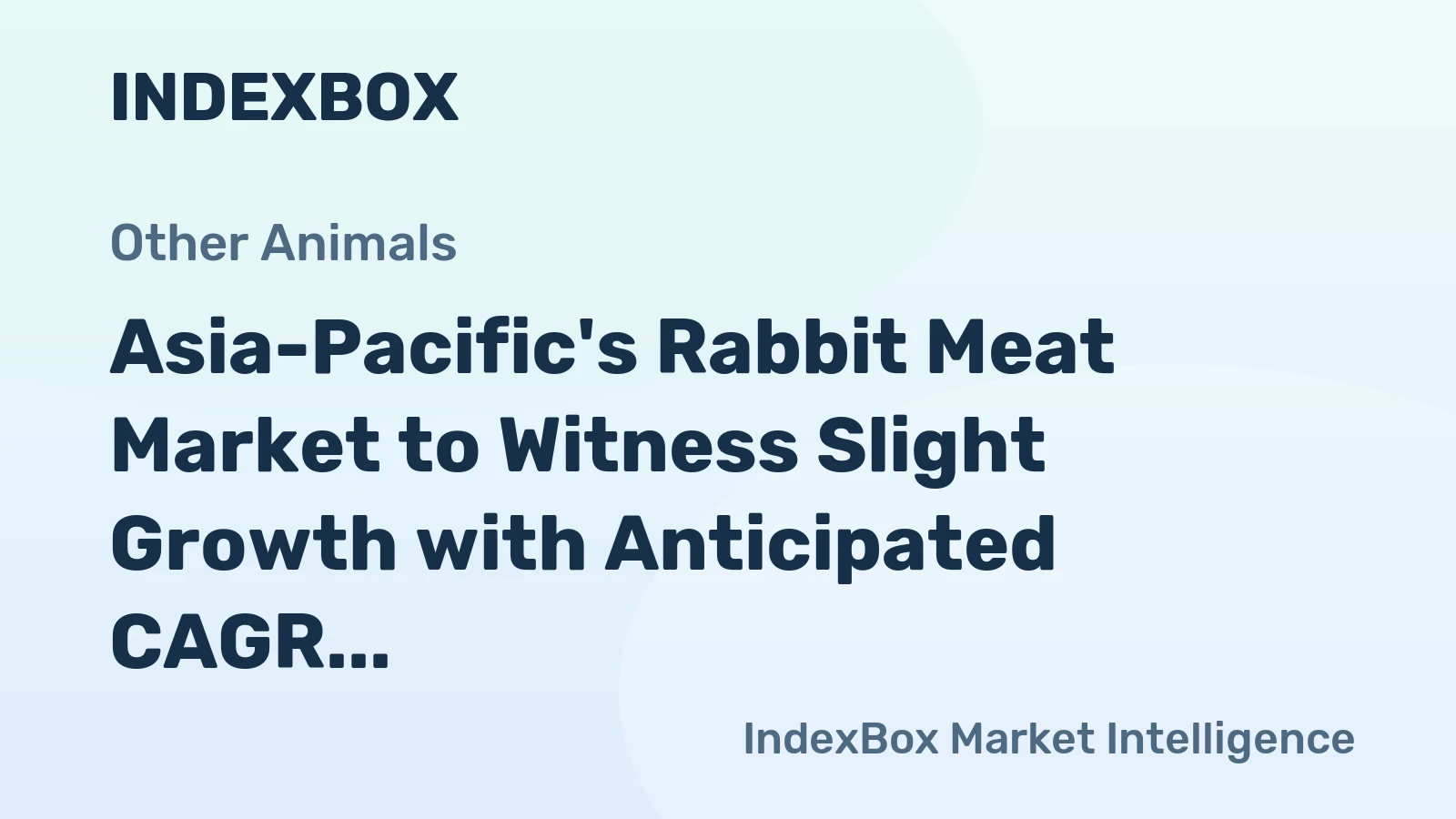 Asia-Pacific's Rabbit Meat Market to Witness Slight Growth with Anticipated CAGR of +0.1% from 2024 to 2035