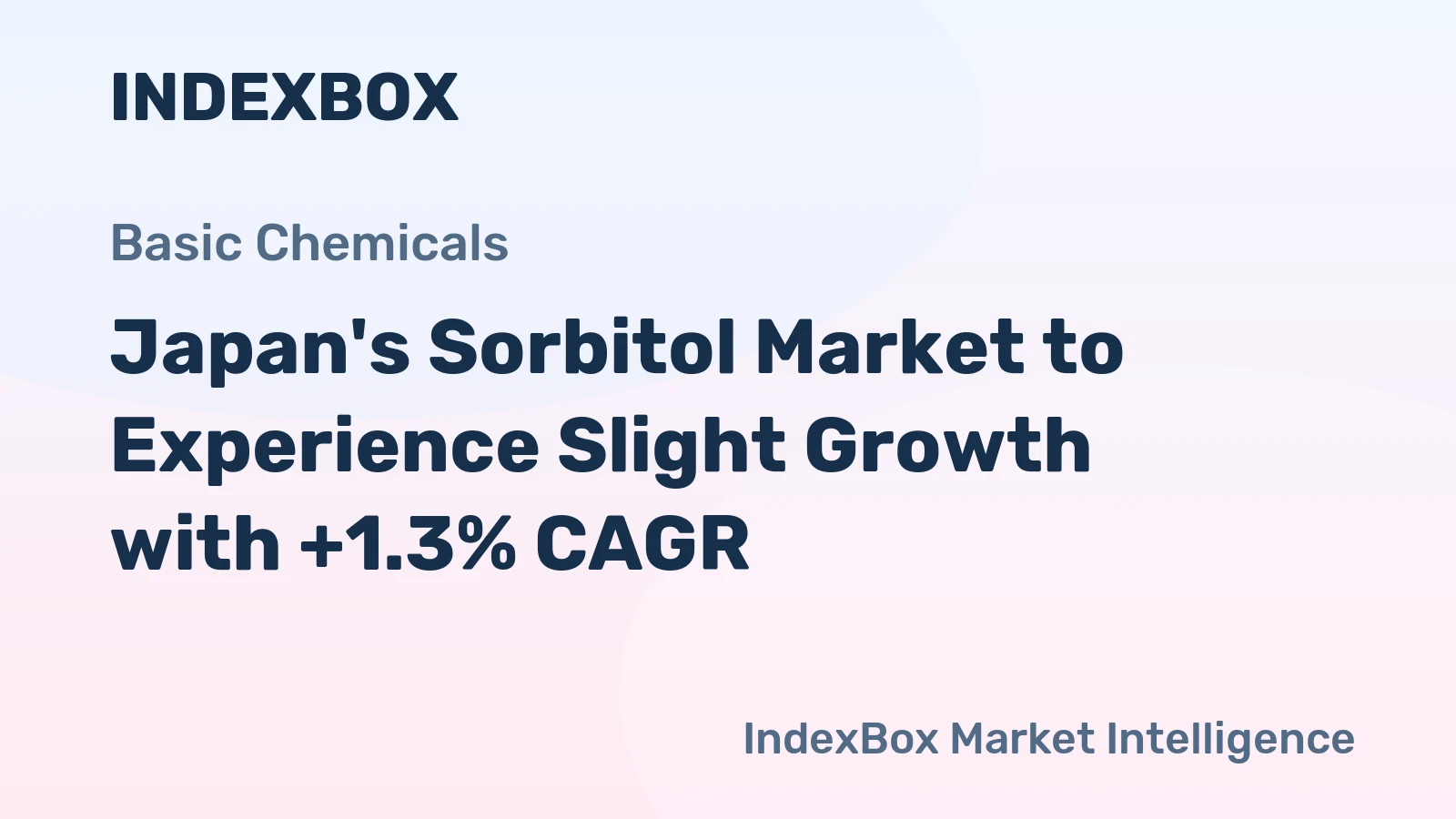 Japan's Sorbitol Market to Experience Slight Growth with +1.3% CAGR