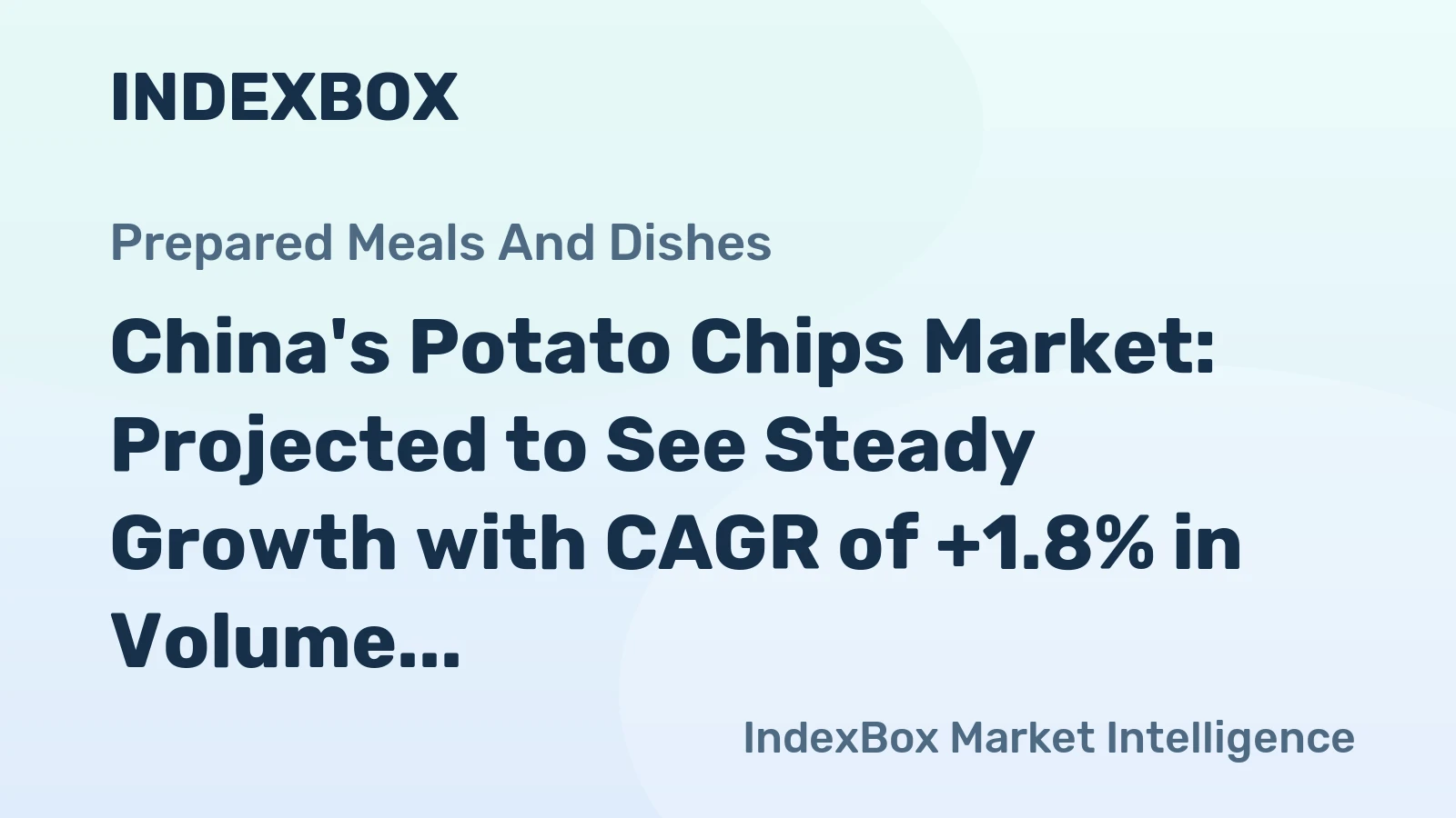 China's Potato Chips Market: Projected to See Steady Growth with CAGR of +1.8% in Volume and +3.4% in Value from 2024 to 2035