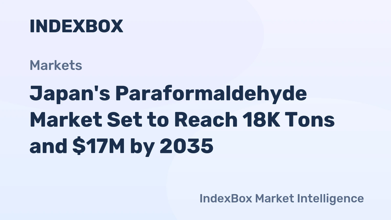 Japan's Paraformaldehyde Market Set to Reach 18K Tons and $17M by 2035