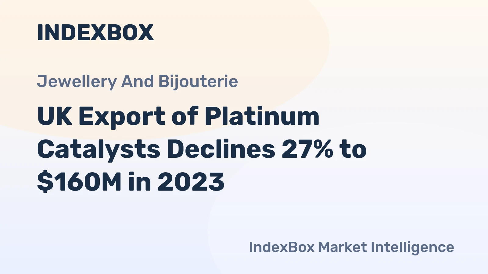 UK Export of Platinum Catalysts Declines 27% to $160M in 2023