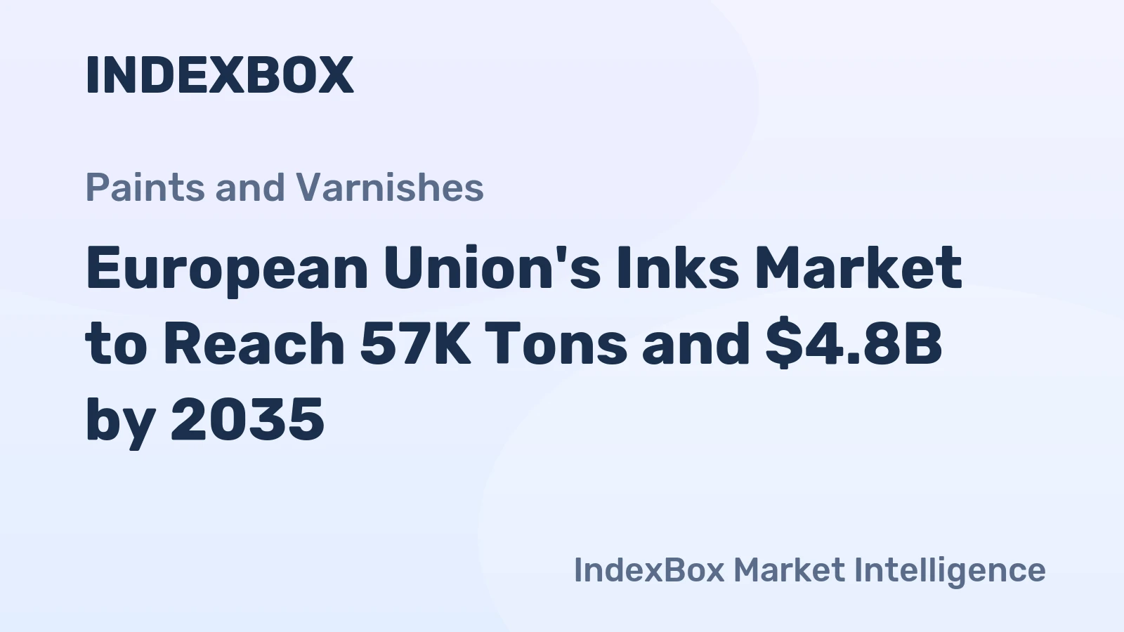 European Union's Inks Market to Reach 57K Tons and $4.8B by 2035