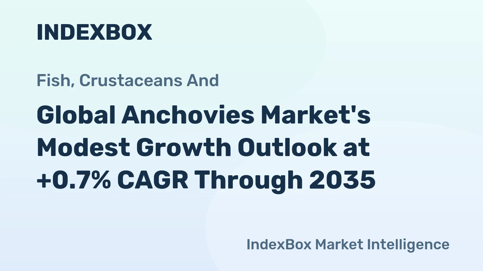 Global Anchovies Market's Modest Growth Outlook at +0.7% CAGR Through 2035