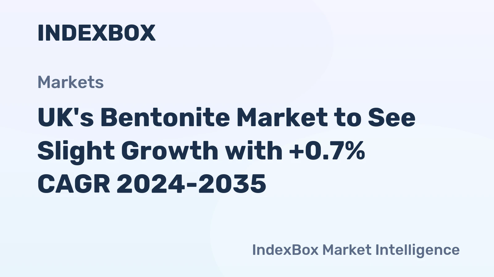 UK's Bentonite Market to See Slight Growth with +0.7% CAGR 2024-2035