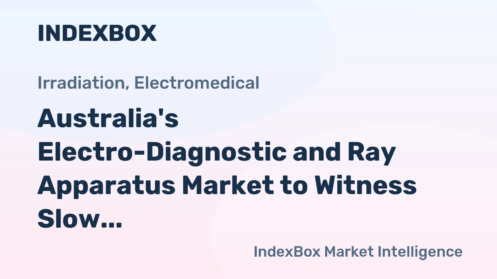 Australia's Electro-Diagnostic and Ray Apparatus Market to Witness Slow Growth with a CAGR of +1.2% in Volume and -6.9% in Value by 2035