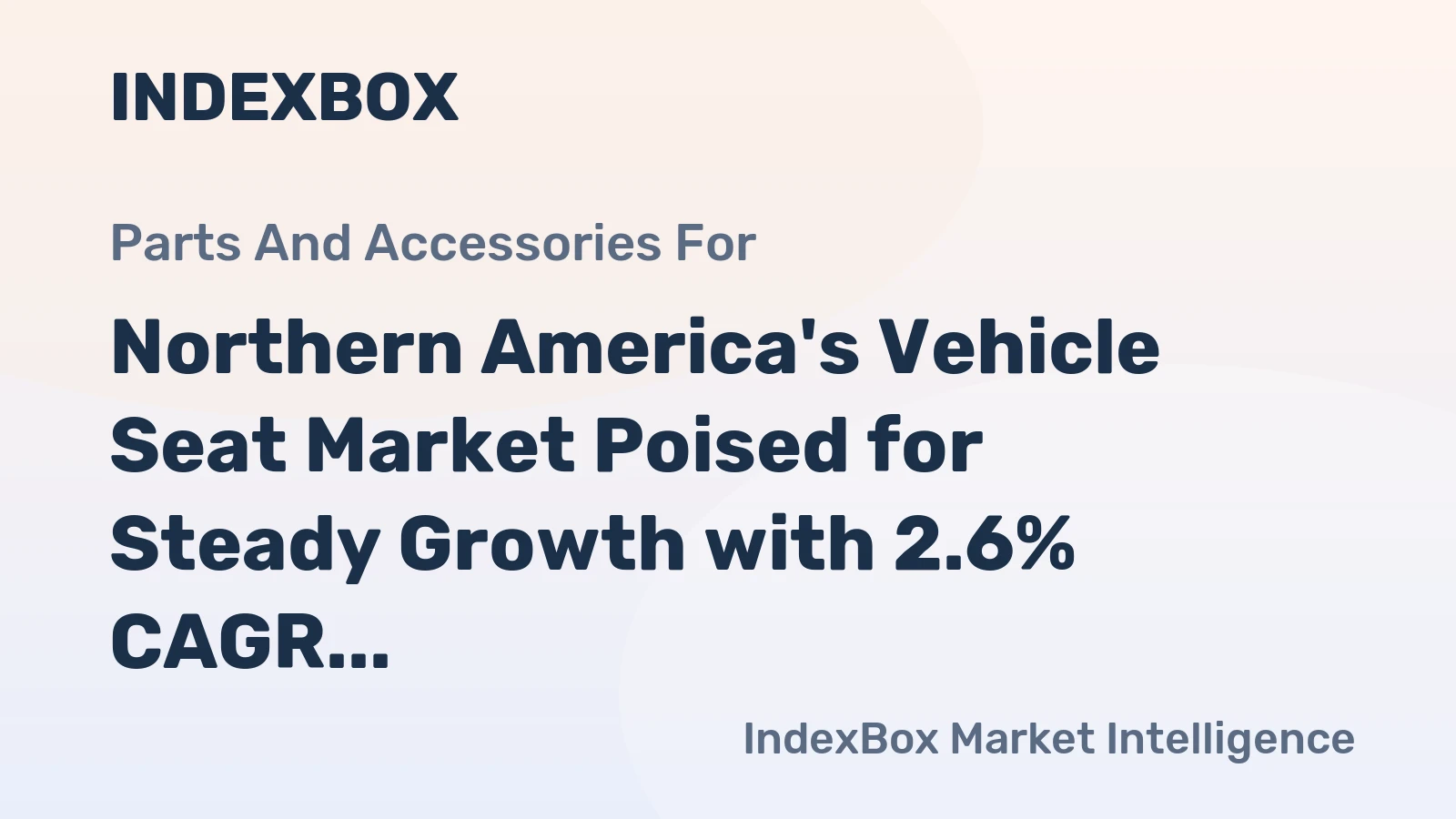 Northern America's Vehicle Seat Market Poised for Steady Growth with 2.6% CAGR Through 2035