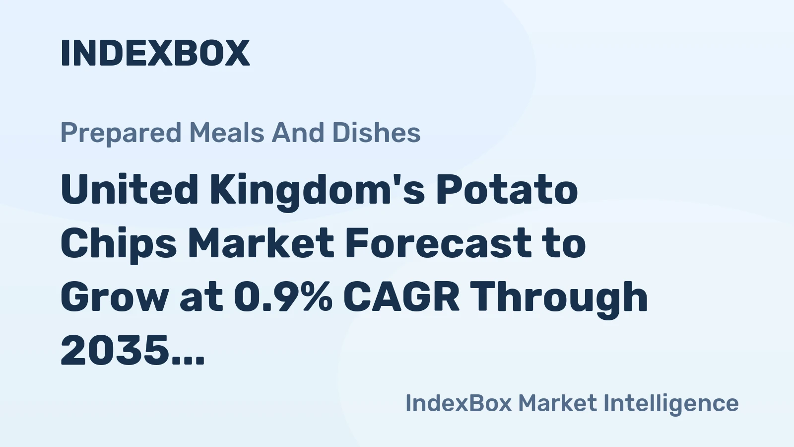 United Kingdom's Potato Chips Market Forecast to Grow at 0.9% CAGR Through 2035