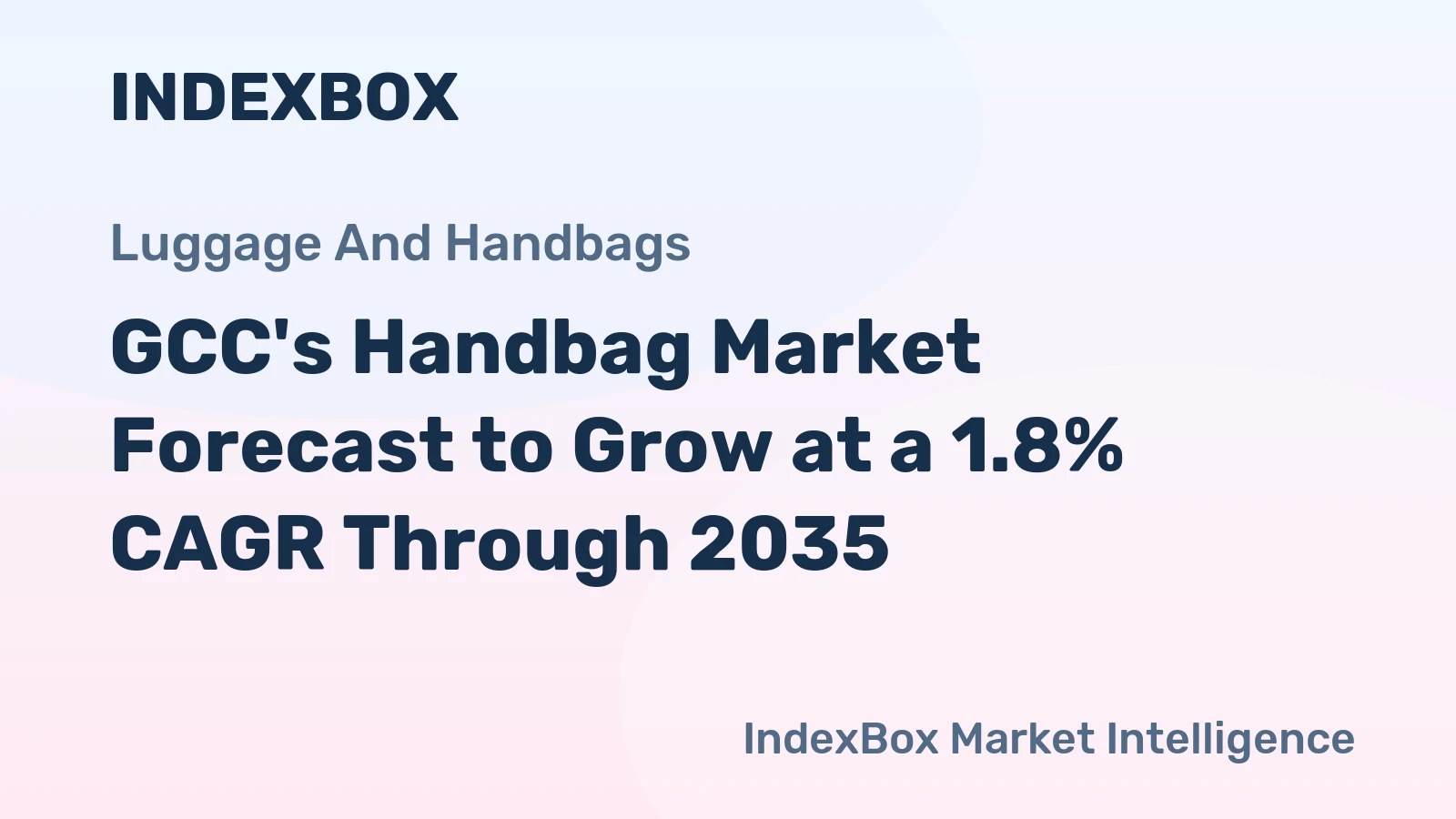 GCC's Handbag Market Forecast to Grow at a 1.8% CAGR Through 2035