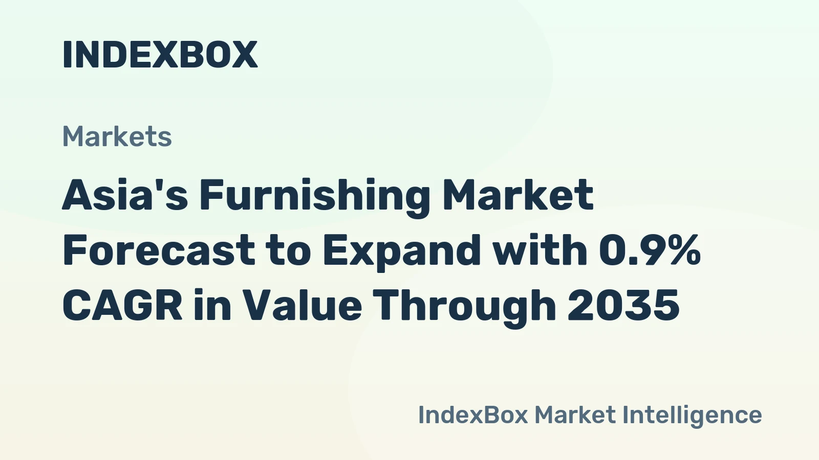 Asia's Furnishing Market Forecast to Expand with 0.9% CAGR in Value Through 2035
