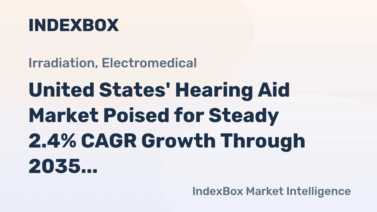 United States' Hearing Aid Market Poised for Steady 2.4% CAGR Growth Through 2035