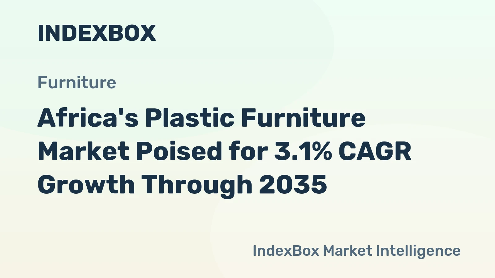 Africa's Plastic Furniture Market Poised for 3.1% CAGR Growth Through 2035