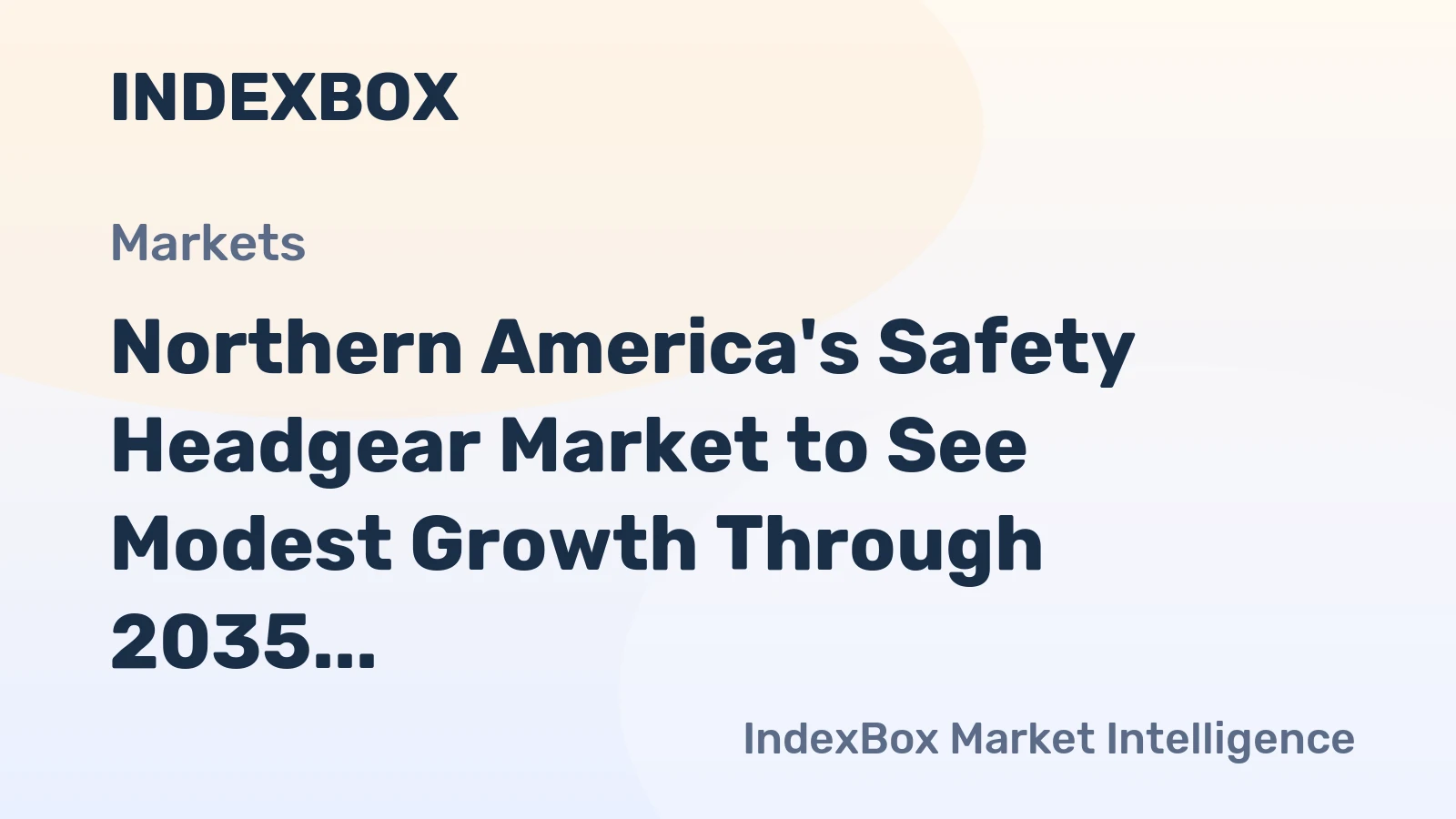 Northern America's Safety Headgear Market to See Modest Growth Through 2035