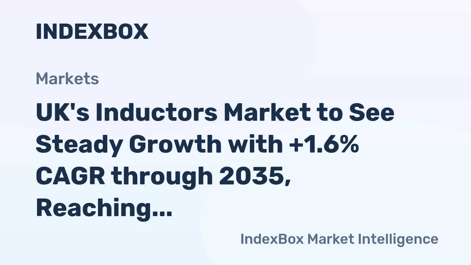 UK's Inductors Market to See Steady Growth with +1.6% CAGR through 2035, Reaching $3.1B
