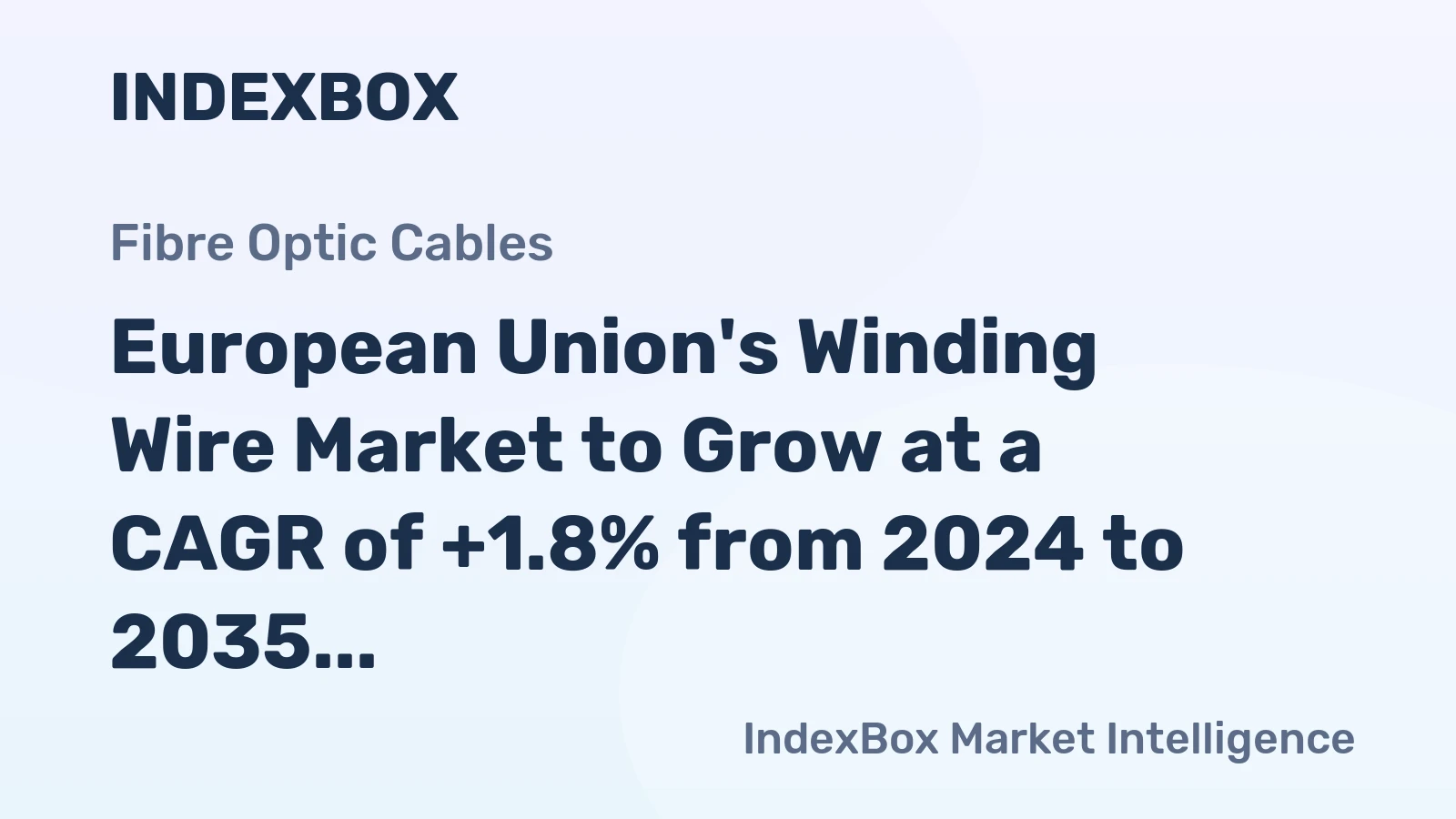 European Union's Winding Wire Market to Grow at a CAGR of +1.8% from 2024 to 2035