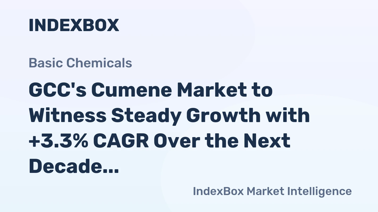 GCC's Cumene Market to Witness Steady Growth with +3.3% CAGR Over the Next Decade
