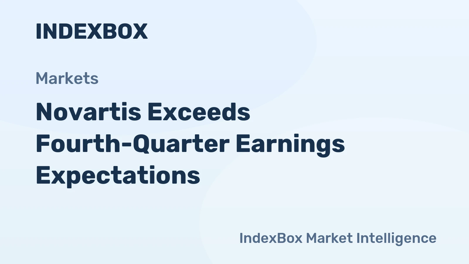 Novartis Exceeds Fourth-Quarter Earnings Expectations