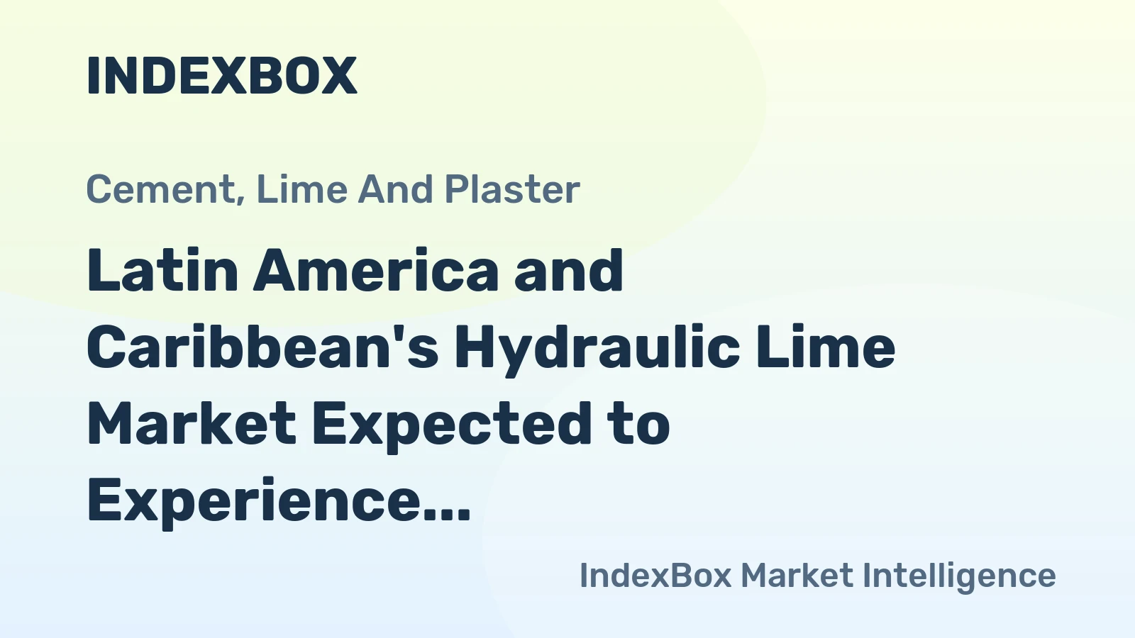 Latin America and Caribbean's Hydraulic Lime Market Expected to Experience Slight Growth with +0.9% CAGR by 2035