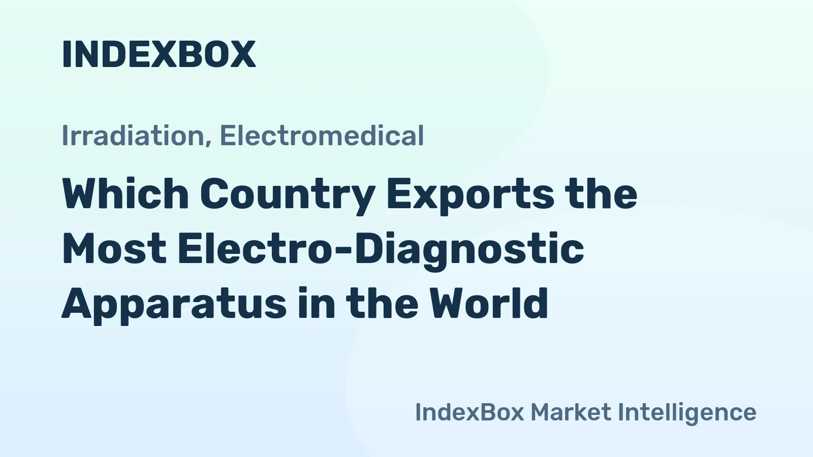 Which Country Exports the Most Electro-Diagnostic Apparatus in the World?