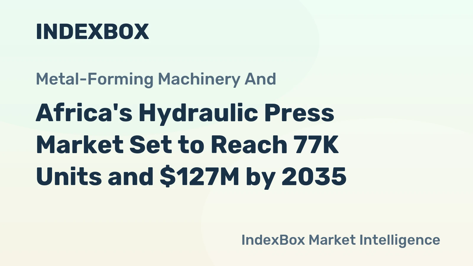 Africa's Hydraulic Press Market Set to Reach 77K Units and $127M by 2035