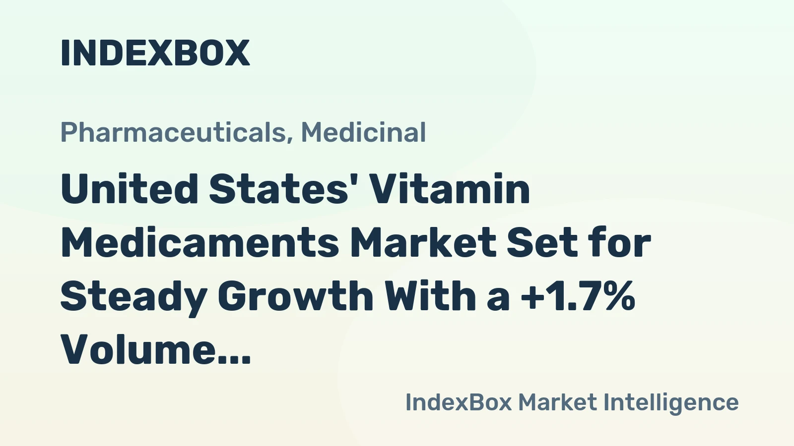 United States' Vitamin Medicaments Market Set for Steady Growth With a +1.7% Volume CAGR Through 2035
