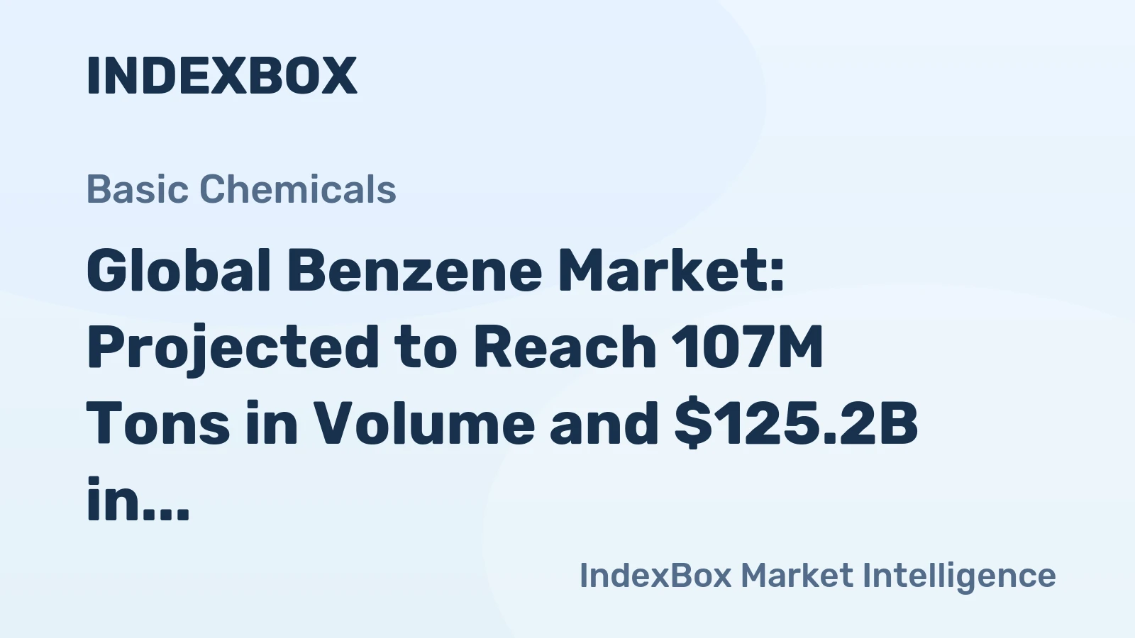 Global Benzene Market: Projected to Reach 107M Tons in Volume and $125.2B in Value by 2035