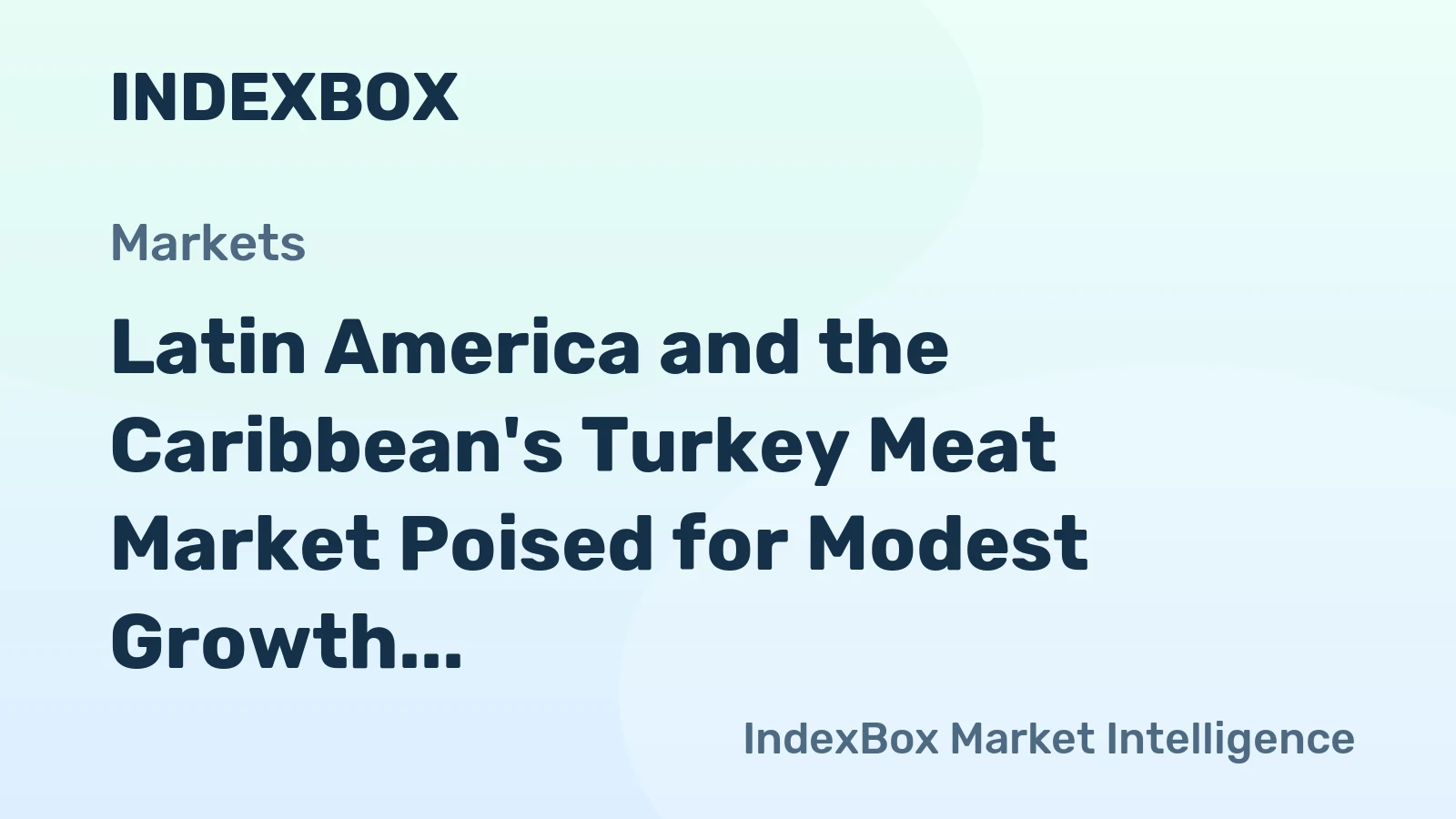 Latin America and the Caribbean's Turkey Meat Market Poised for Modest Growth With a +1.7% CAGR