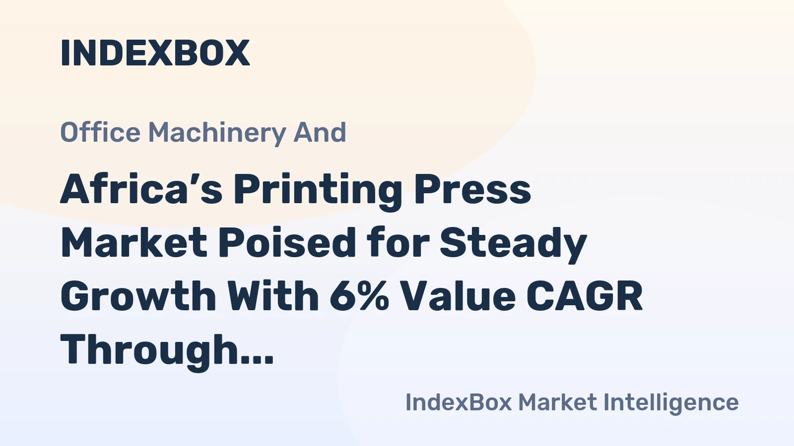 Africa’s Printing Press Market Poised for Steady Growth With 6% Value CAGR Through 2035