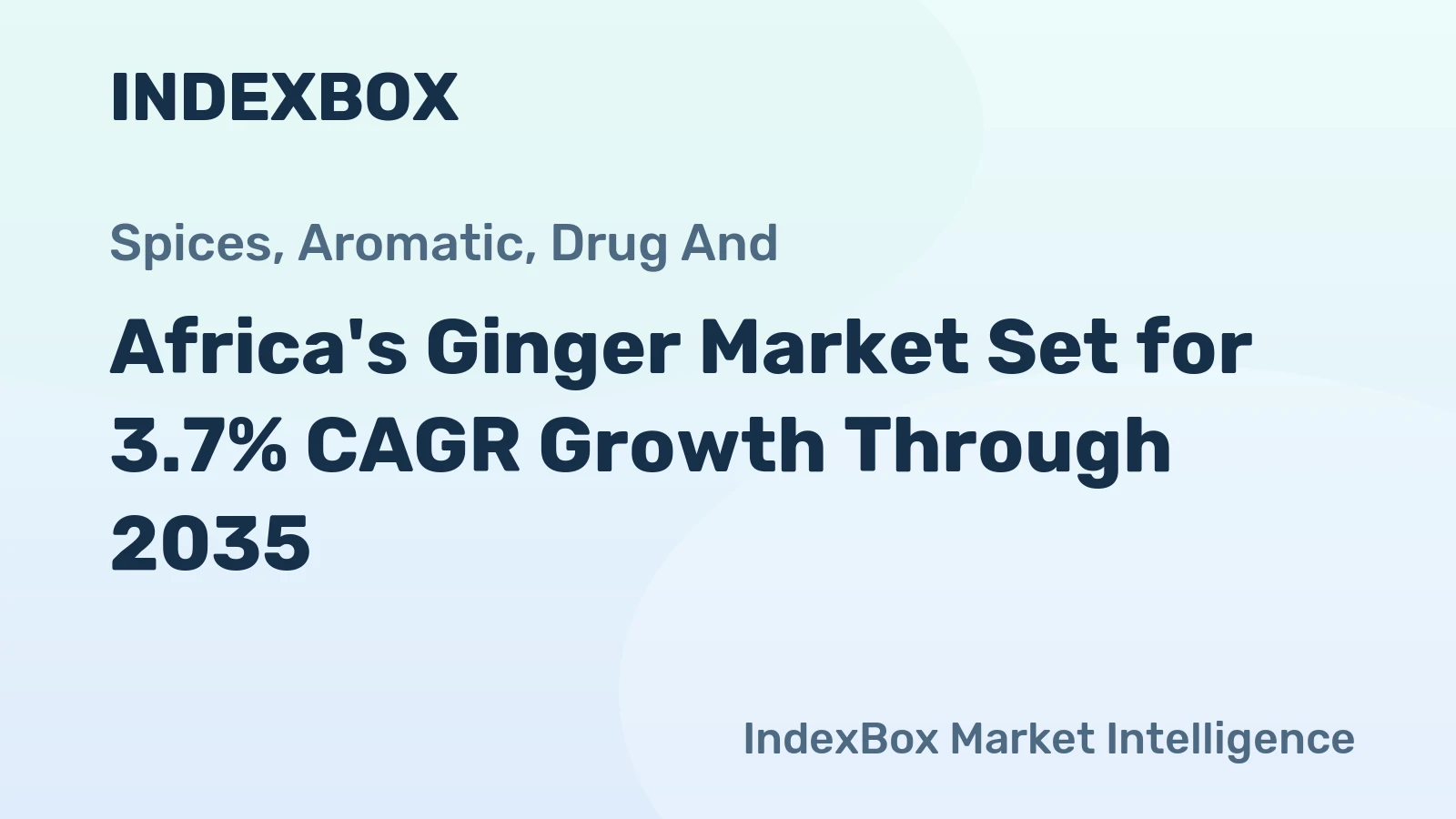 Africa's Ginger Market Set for 3.7% CAGR Growth Through 2035