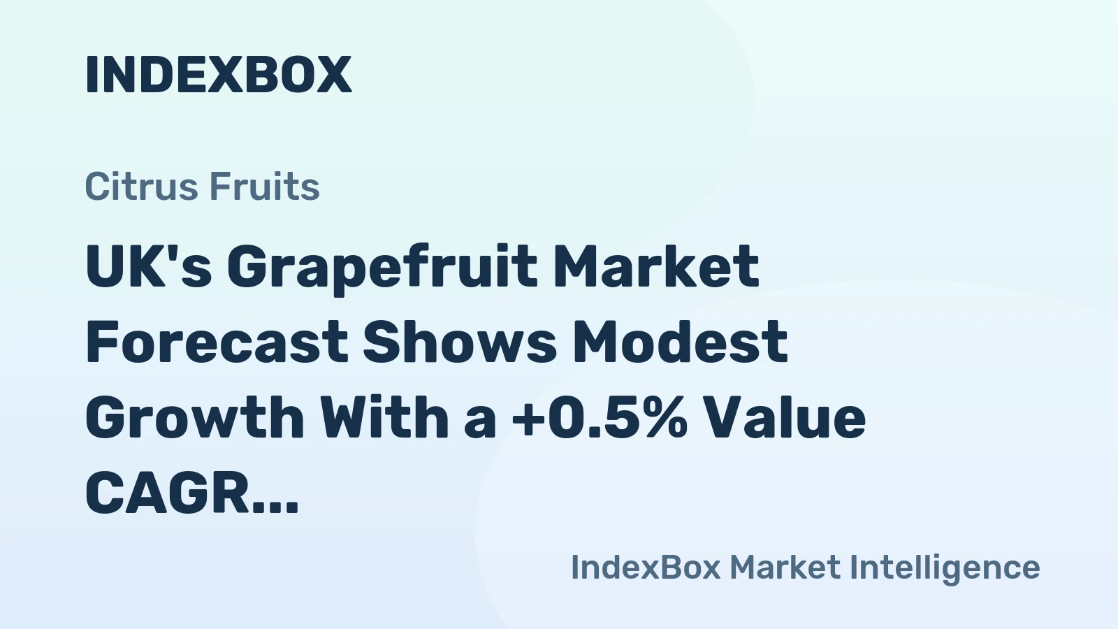 UK's Grapefruit Market Forecast Shows Modest Growth With a +0.5% Value CAGR Through 2035