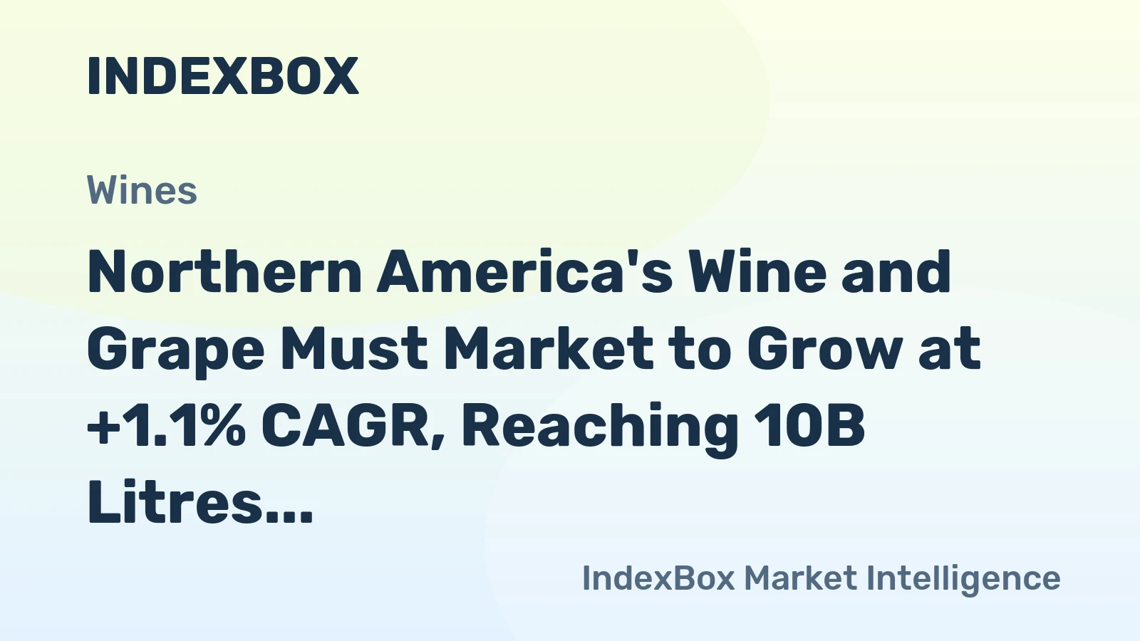 Northern America's Wine and Grape Must Market to Grow at +1.1% CAGR, Reaching 10B Litres by 2035