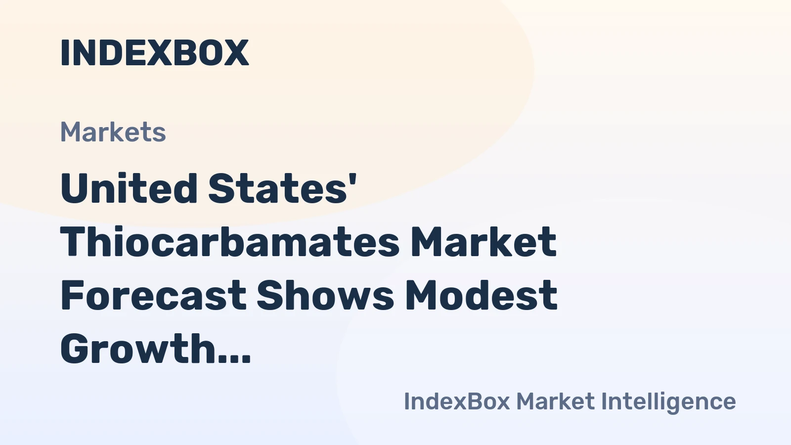 United States' Thiocarbamates Market Forecast Shows Modest Growth With a 0.9% CAGR Through 2035