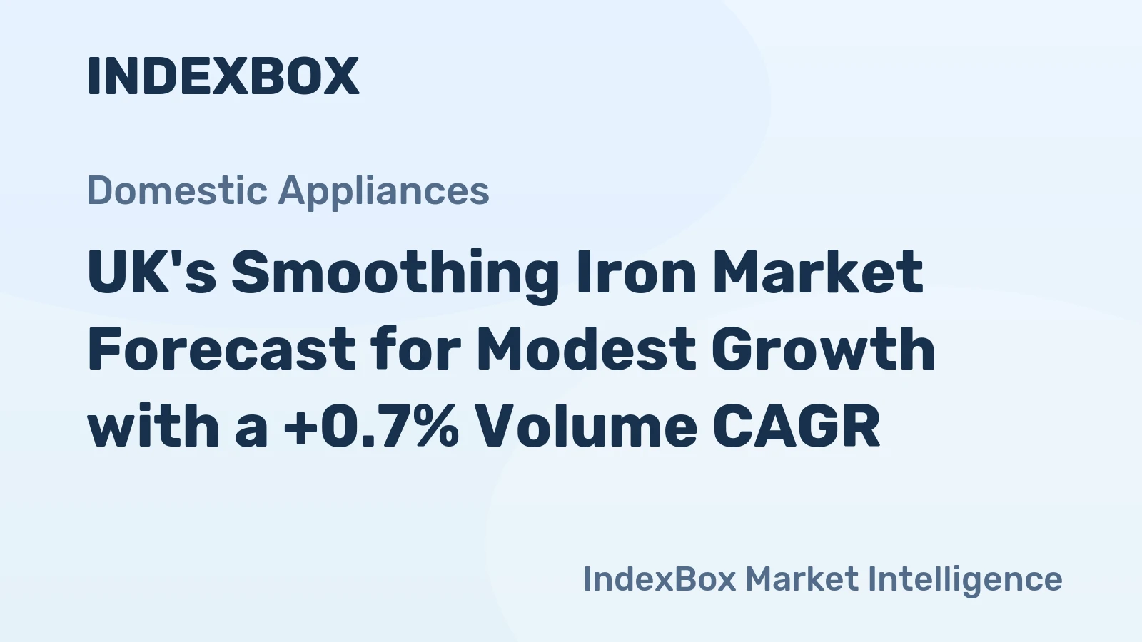 UK's Smoothing Iron Market Forecast for Modest Growth with a +0.7% Volume CAGR