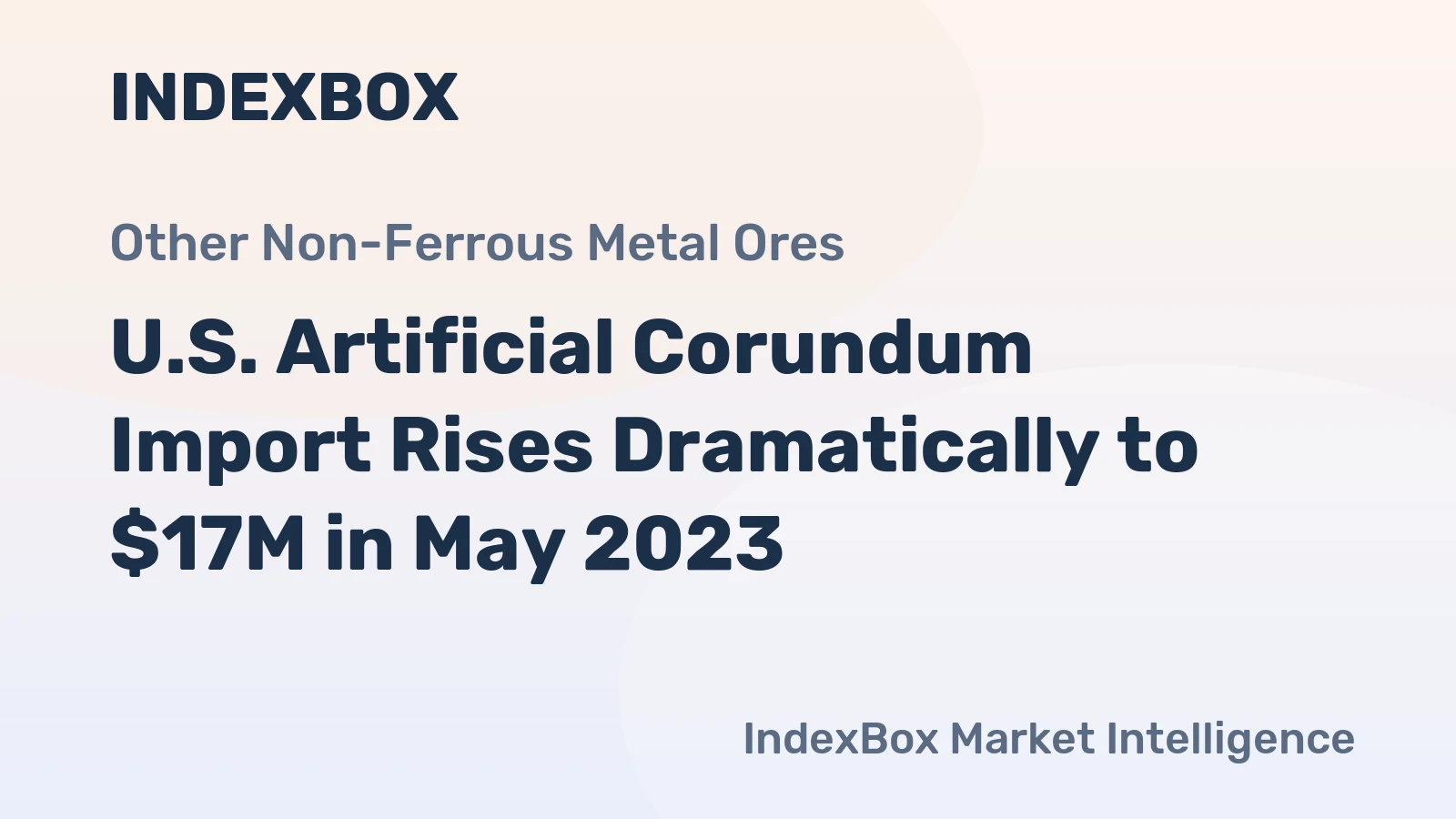 U.S. Artificial Corundum Import Rises Dramatically to $17M in May 2023