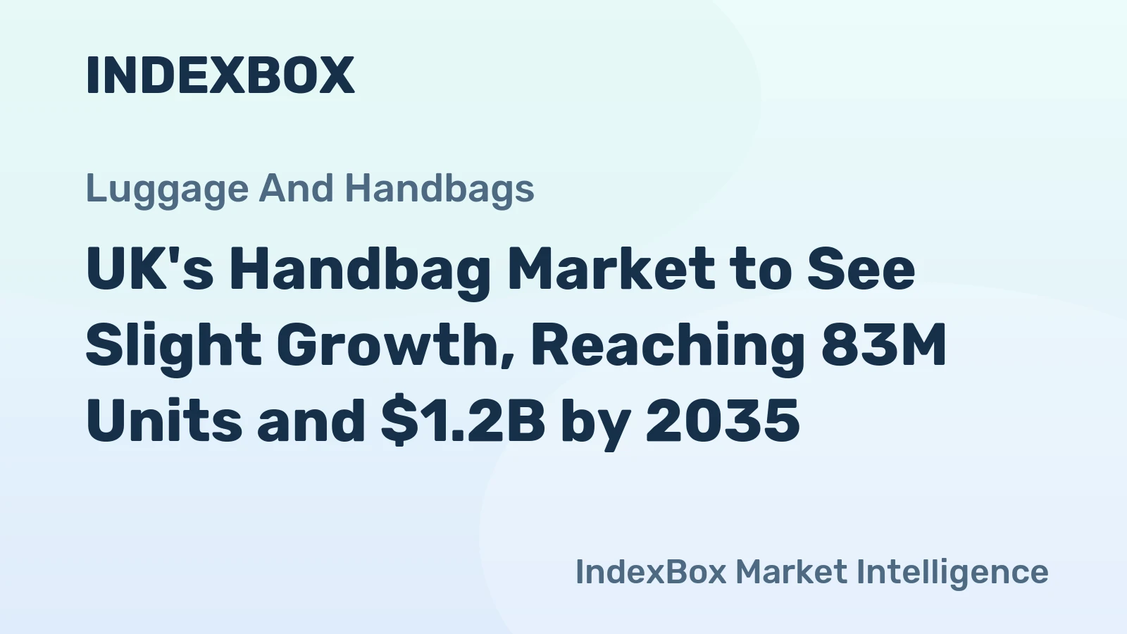 UK's Handbag Market to See Slight Growth, Reaching 83M Units and $1.2B by 2035